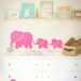 Elephant family wall decal cute nursery wall sticker decal | Etsy