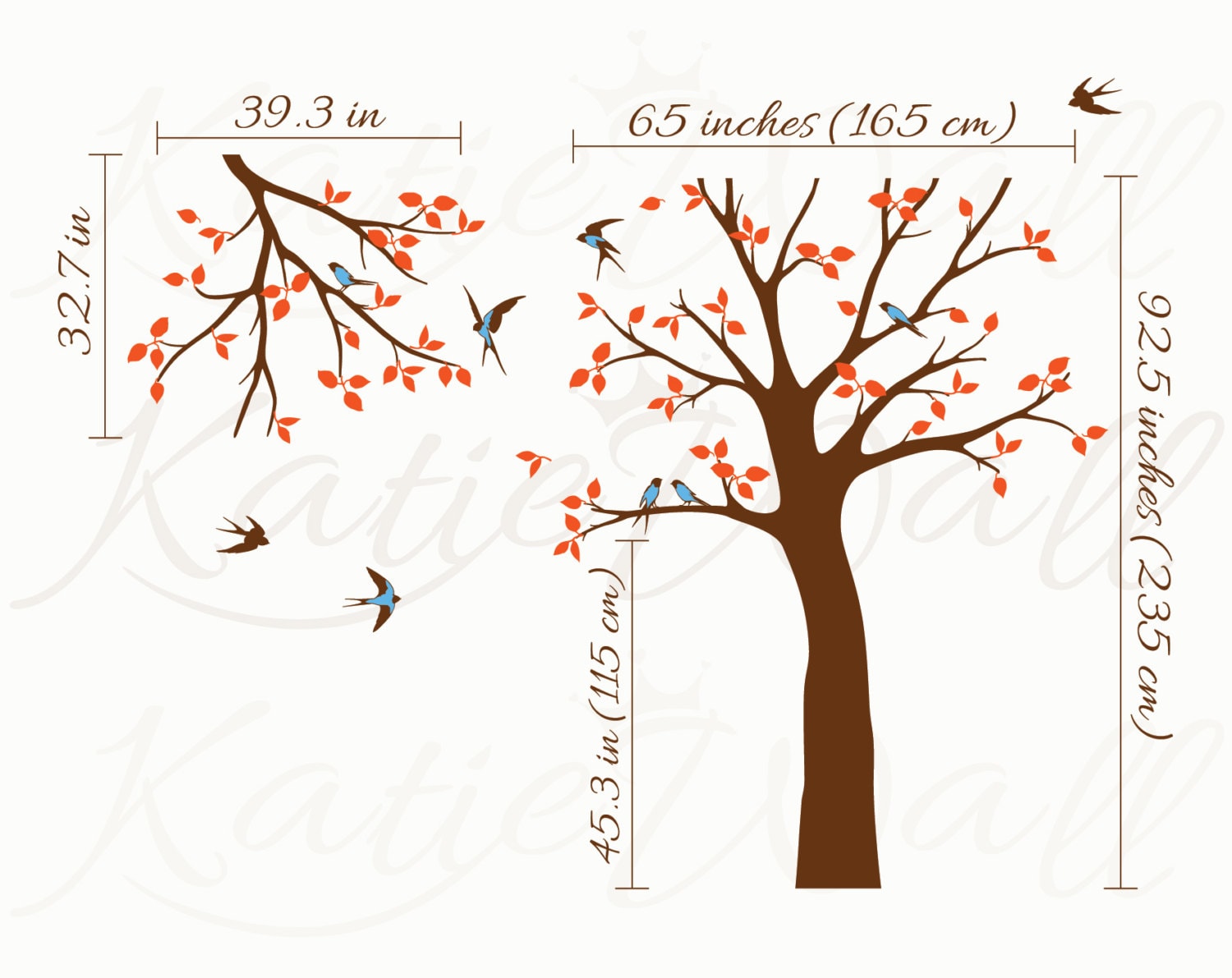 Tree Wall Decals Nursery Wall Decal Large Tree and Branch Wall - Etsy