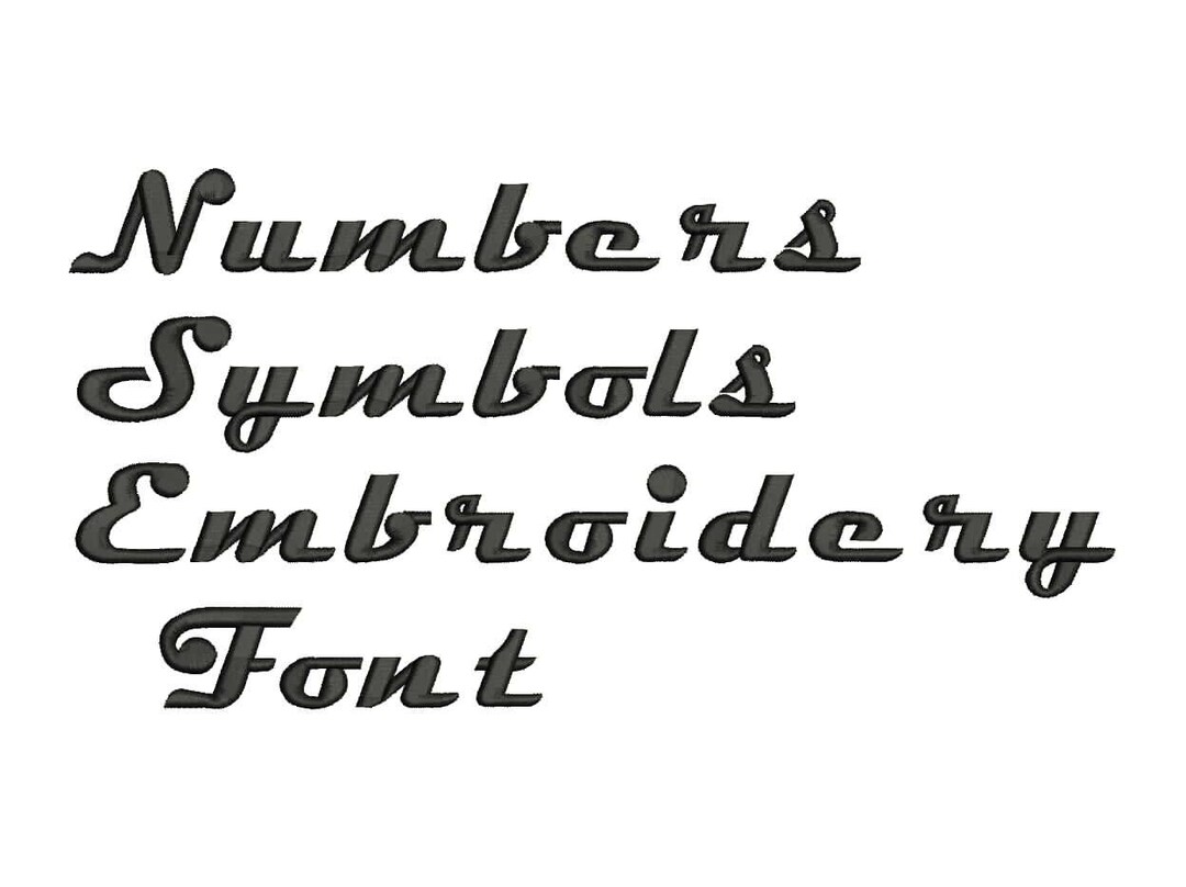 Machine Embroidery Font Designs Letters Numbers Symbols Alphabet 0.5, 0 ...