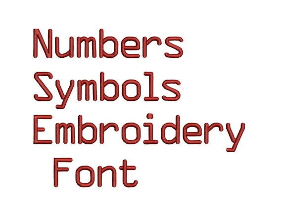 Machine Embroidery Font Designs Font Letters Numbers | Etsy