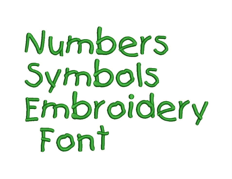 Machine Embroidery Font Designs Font Letters, Numbers, Symbols Font ...