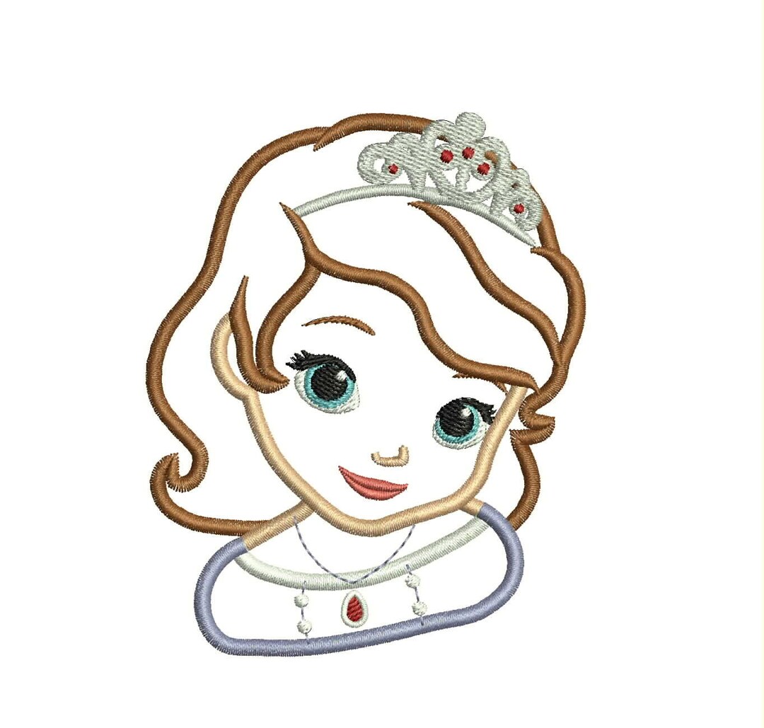 Sofia the First Applique Machine Embroidery Designs, Appliqué Design 5 ...