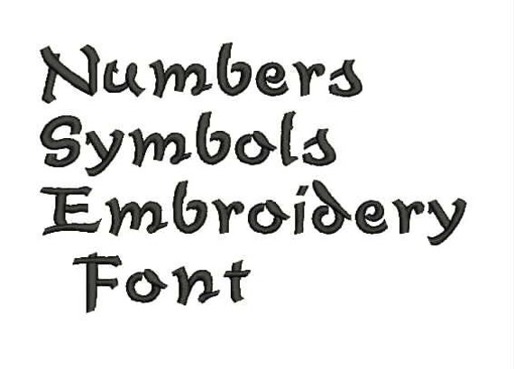 Machine Embroidery Font Designs Letters Numbers Symbols | Etsy