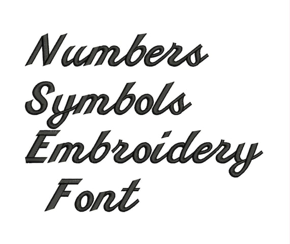 Machine Embroidery Font Designs Font Letters Numbers | Etsy