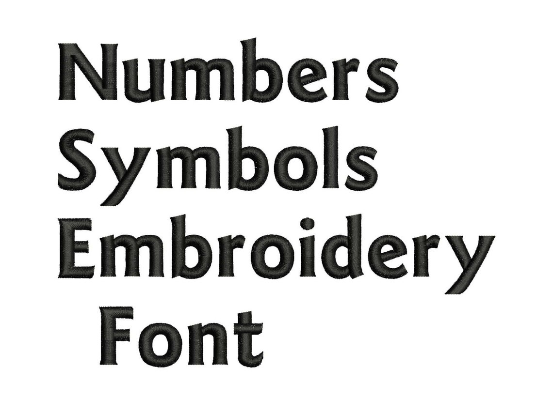 Machine Embroidery Font Designs Font Letters Numbers | Etsy