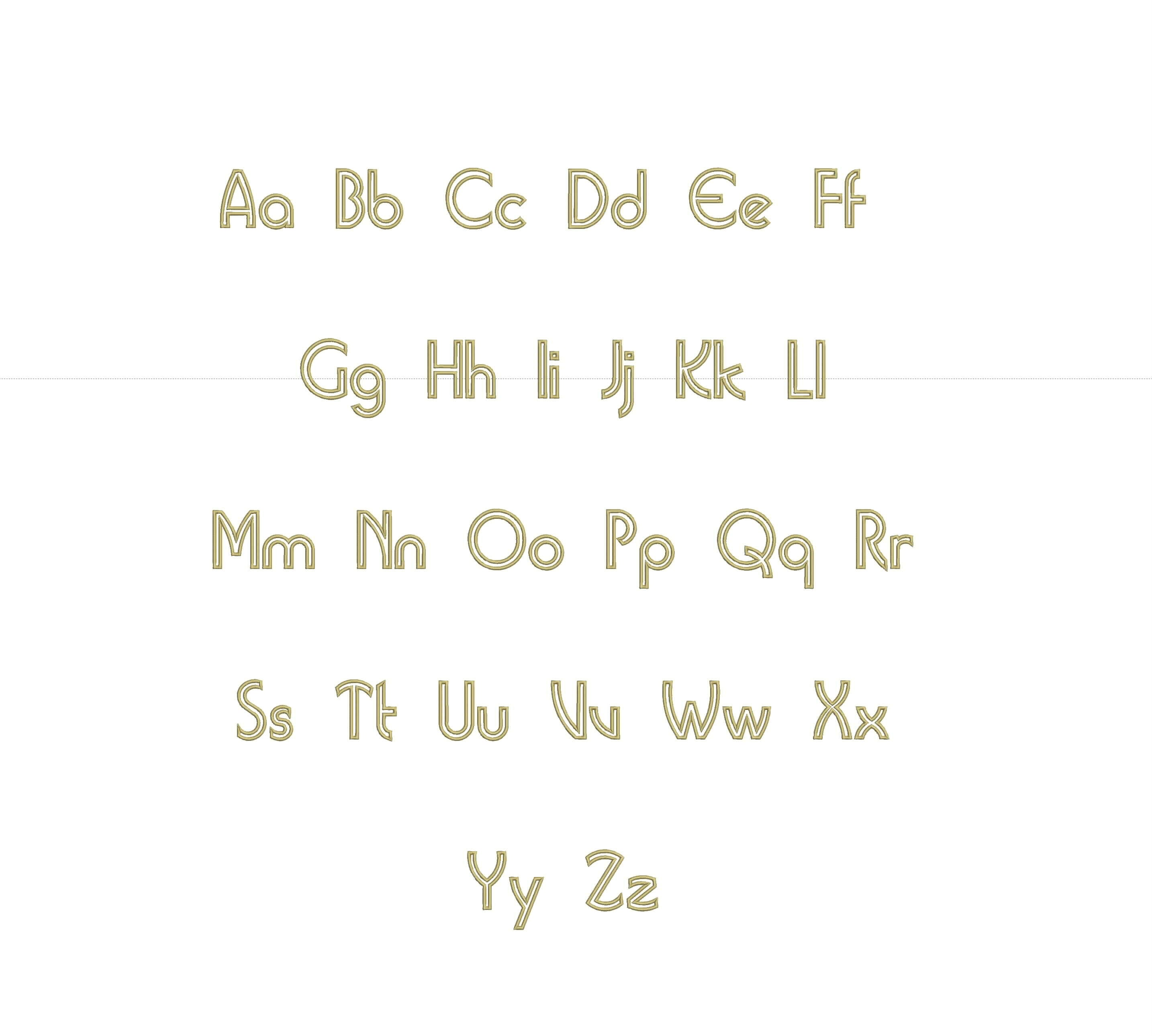 Applique Font machine embroidery applique designs Appliqué | Etsy