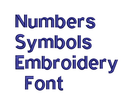 Machine Embroidery Font Designs Letters Numbers Symbols | Etsy
