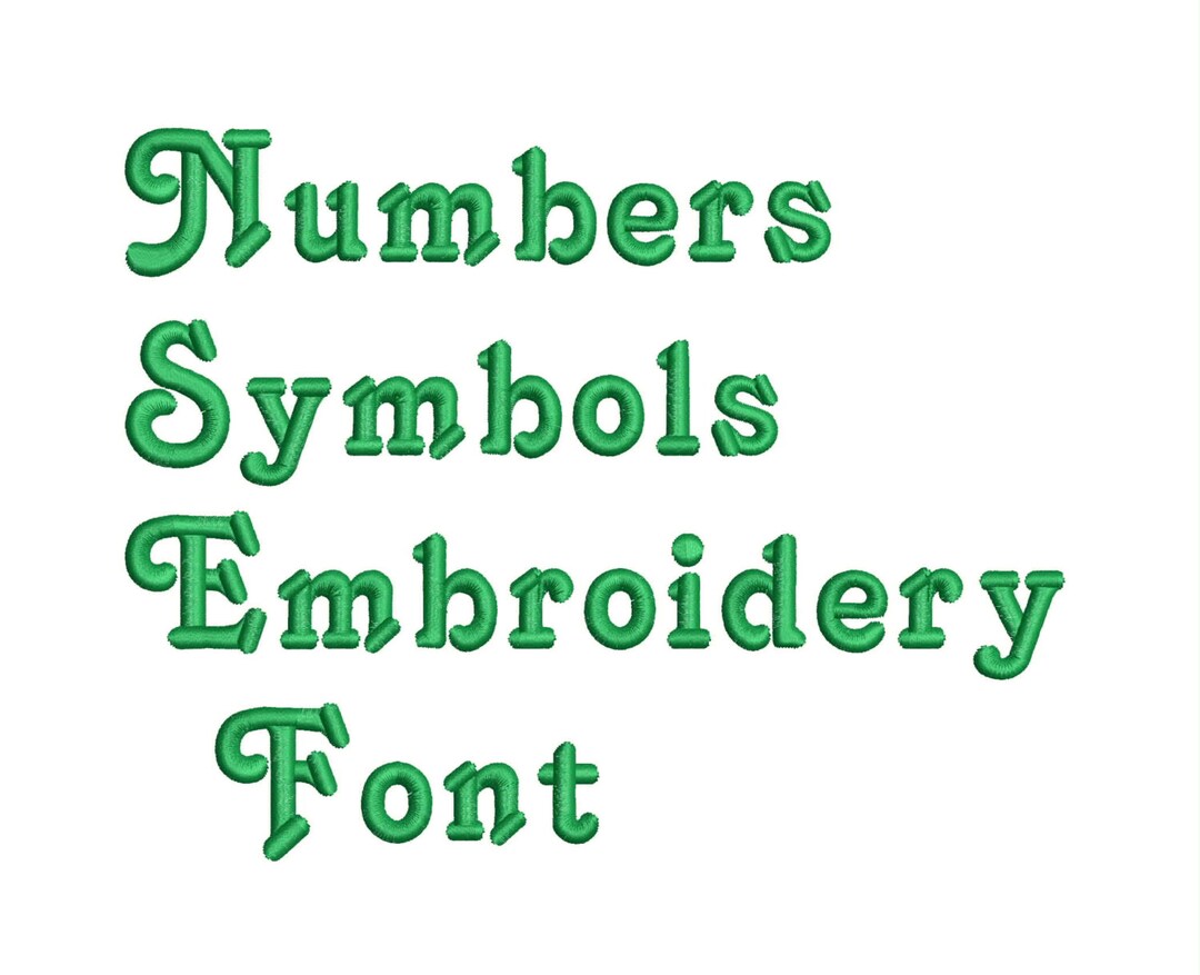 Machine Embroidery Font Designs - Font Letters, Numbers, Symbols Font ...