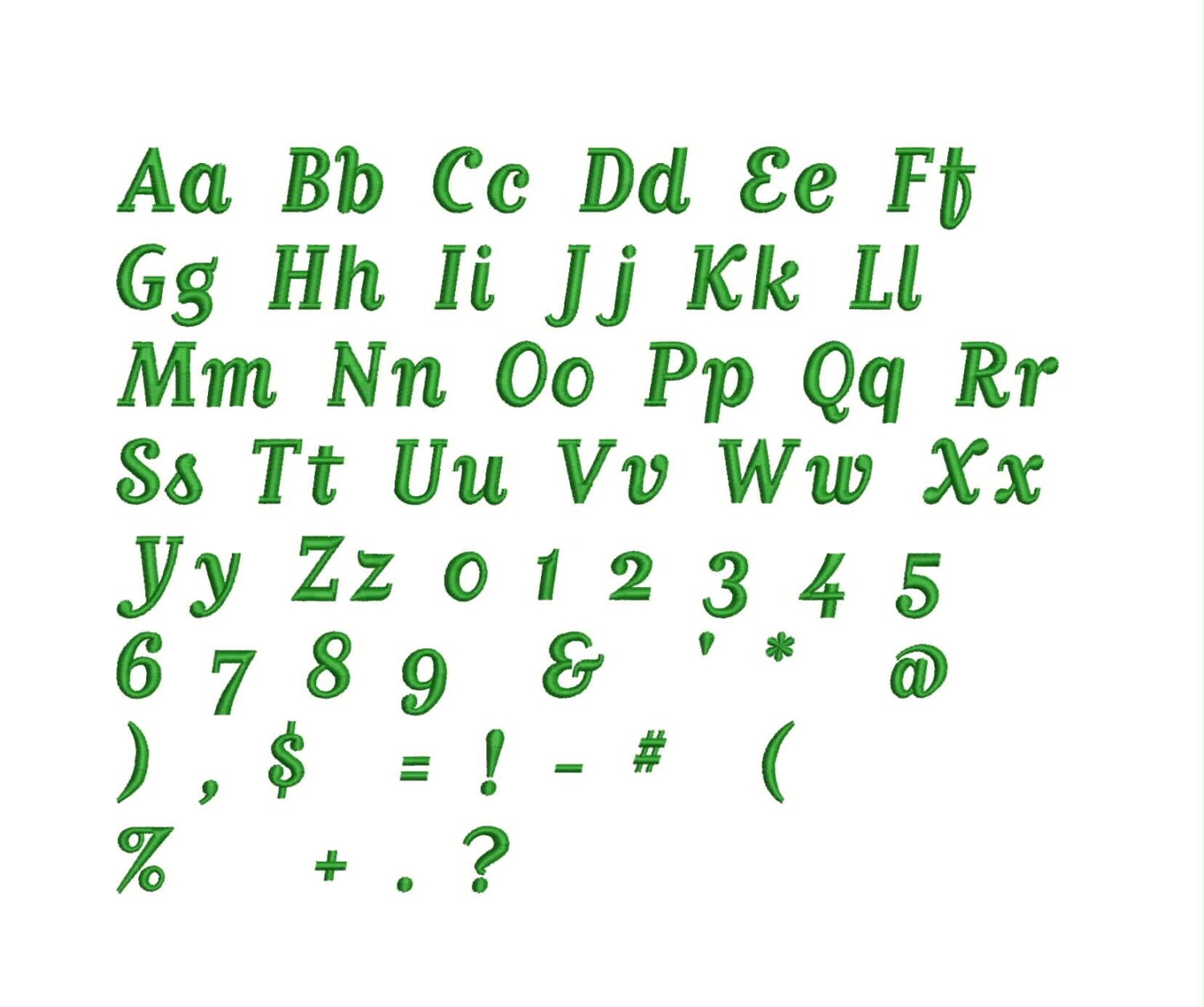 Machine Embroidery Font Designs Font Letters Numbers - Etsy