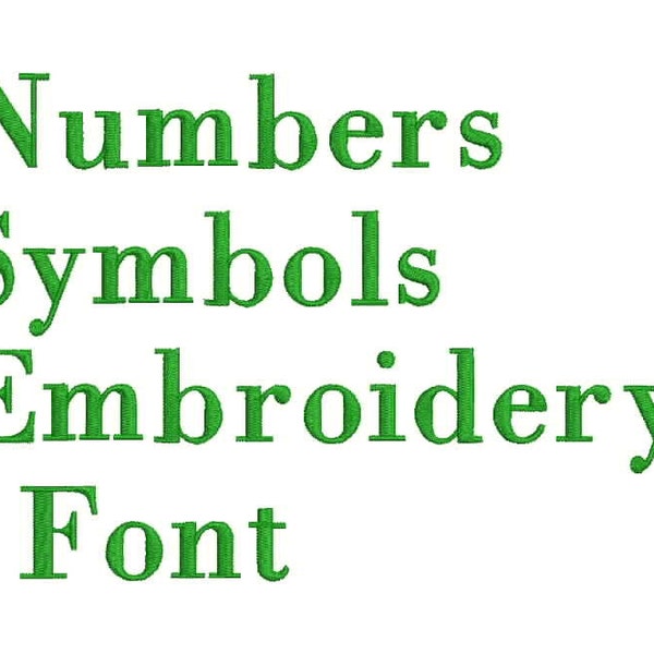 Fonts With Numbers - Etsy