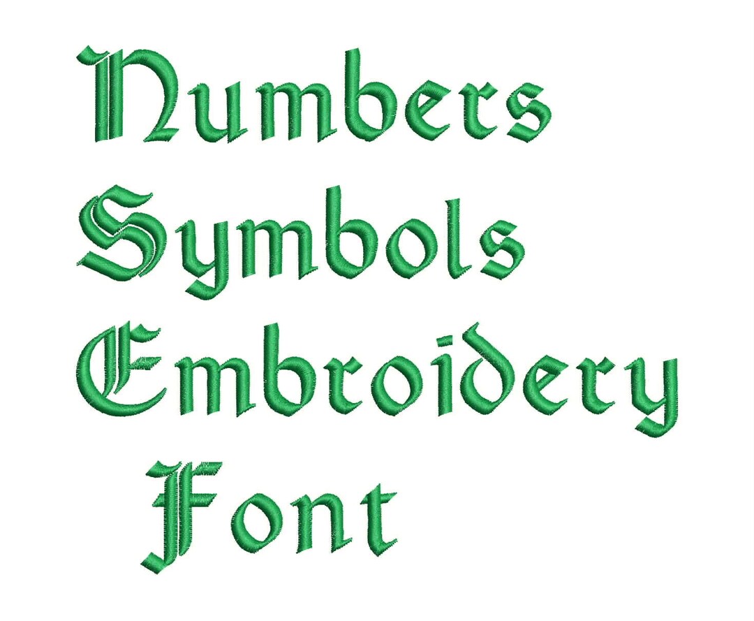 Machine Embroidery Font Designs - Font Letters, Numbers, Symbols Font ...
