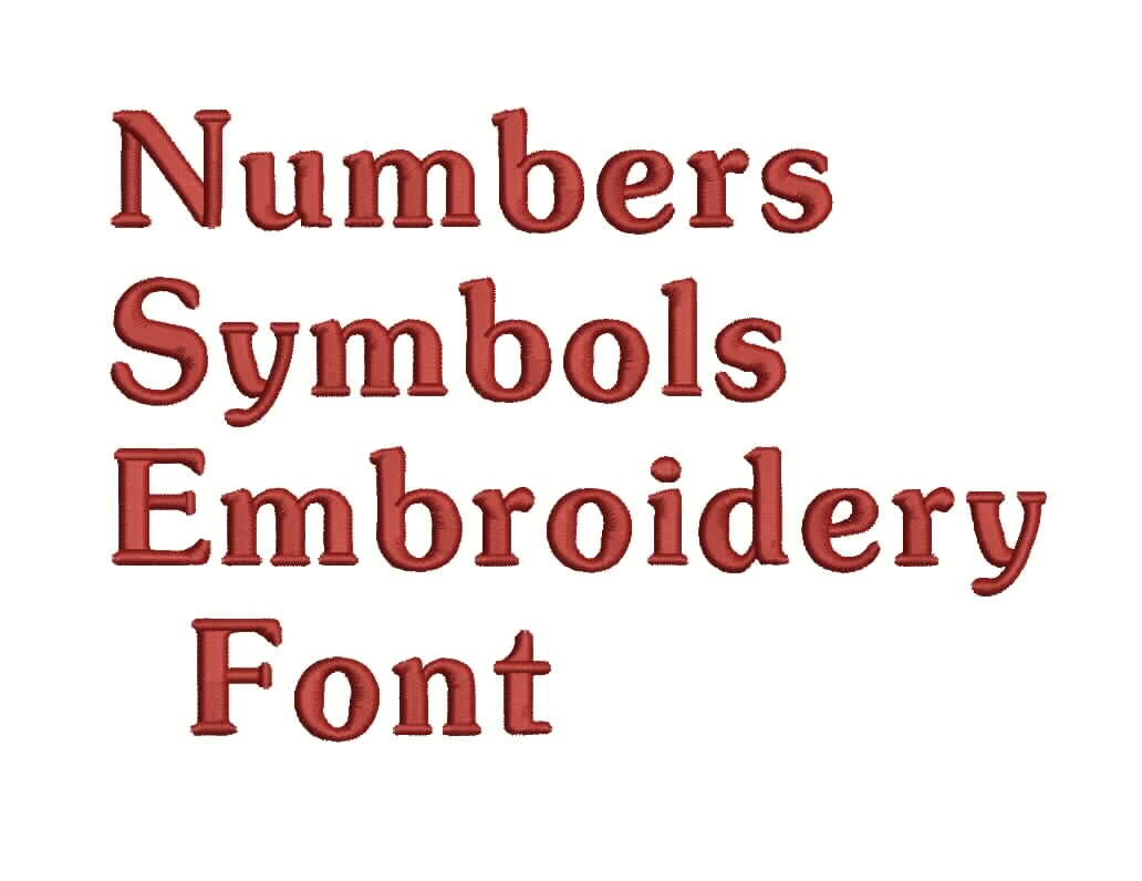 Machine Embroidery Font Designs Letters Numbers Symbols - Etsy