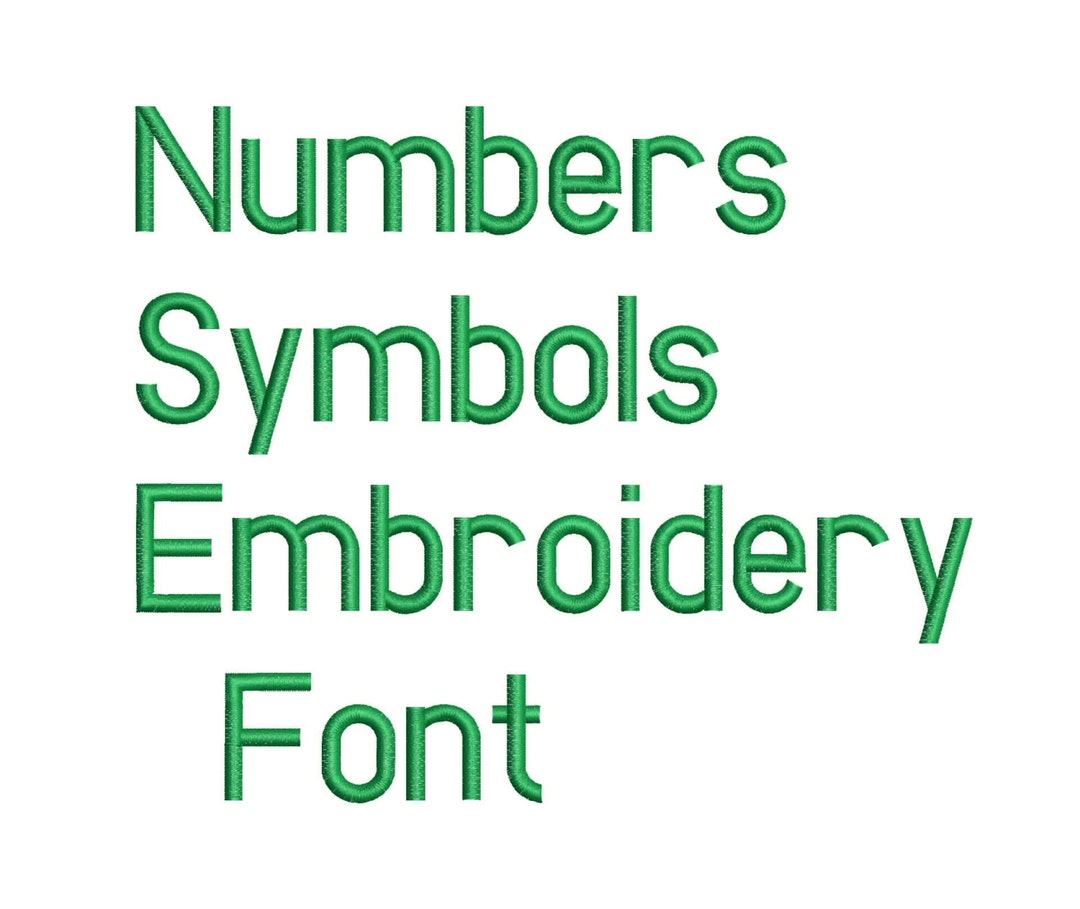 Machine Embroidery Font Designs - Font Letters, Numbers, Symbols Font ...