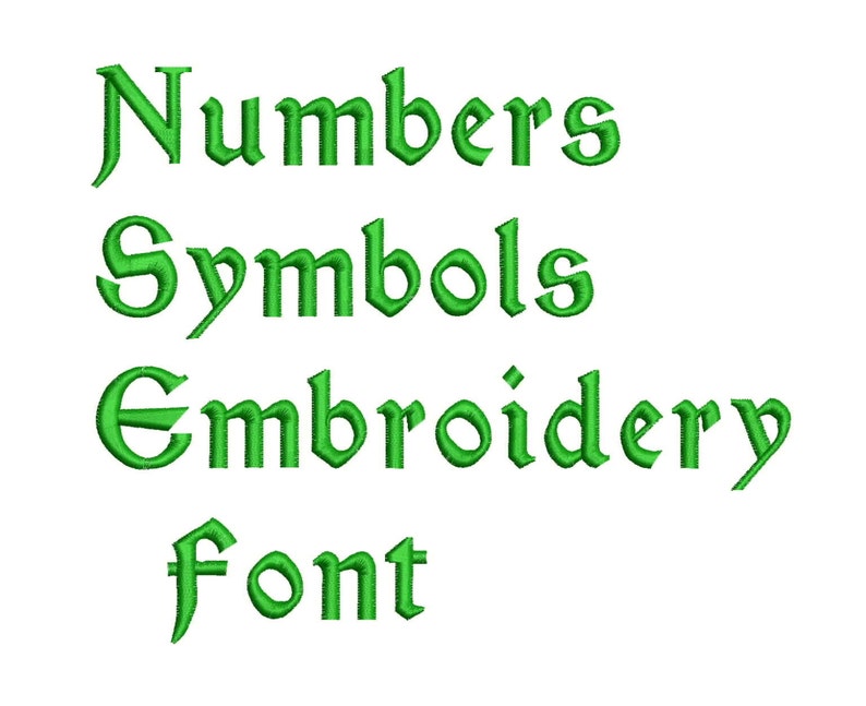 Machine Embroidery Font Designs Font Letters Numbers - Etsy