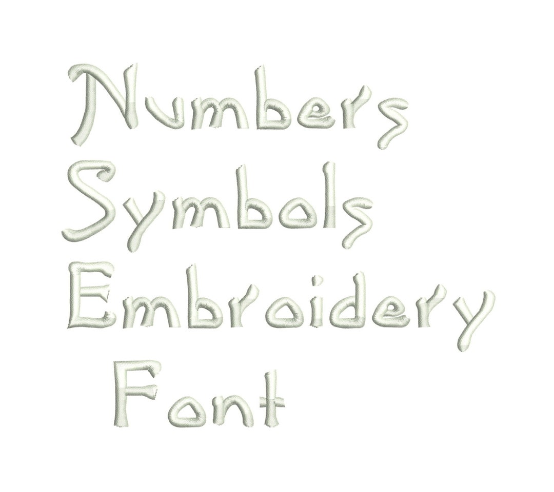 Machine Embroidery Font Designs Font Letters, Numbers, Symbols Font ...