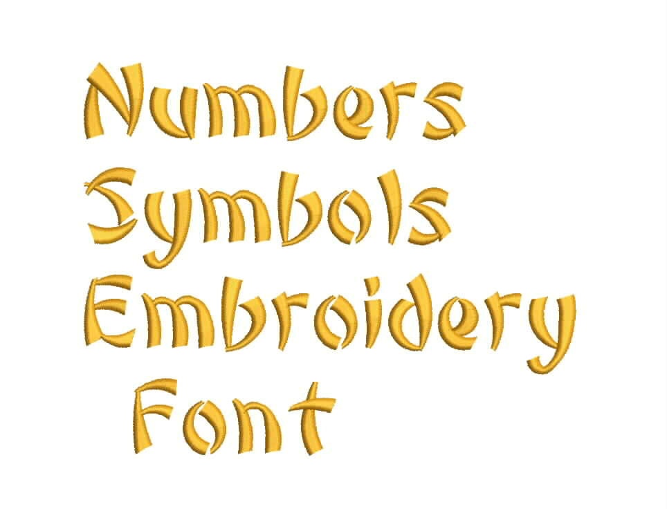 Machine Embroidery Font Designs Letters Numbers Symbols - Etsy