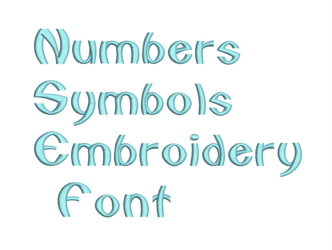 Machine Embroidery Font Designs Font Letters Numbers | Etsy