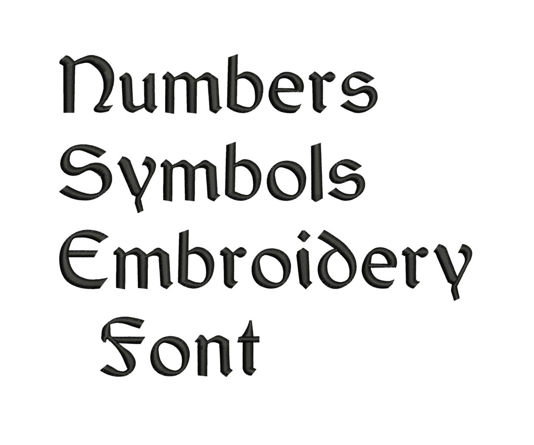 Machine Embroidery Font Designs - Font Letters, Numbers, Symbols Font ...