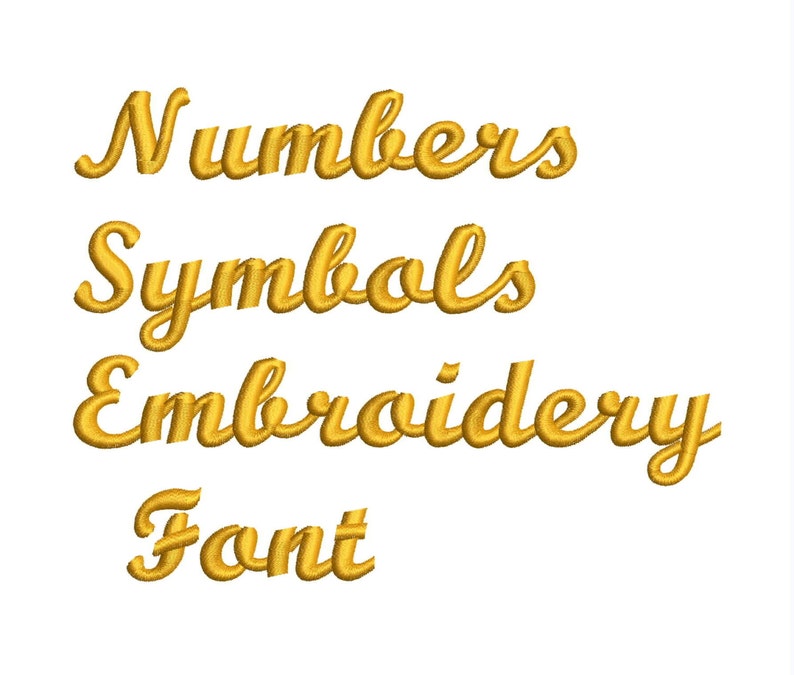 Machine Embroidery Font Designs Letters Numbers Symbols - Etsy