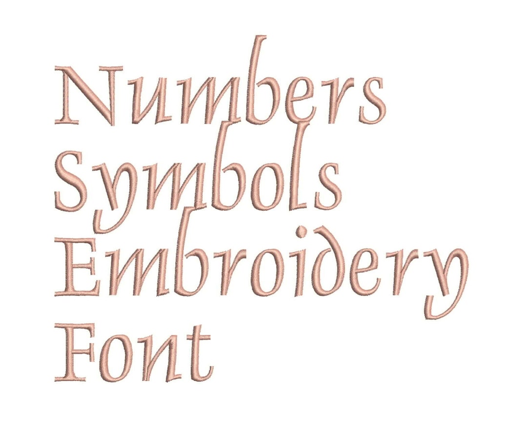 Machine Embroidery Font Designs - Font Letters, Numbers, Symbols Font ...