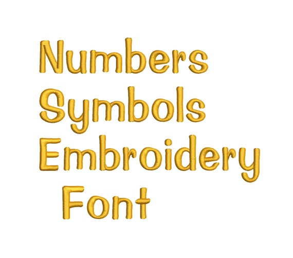 Machine Embroidery Font Designs Font Letters Numbers - Etsy