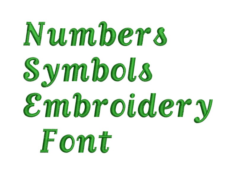 Machine Embroidery Font Designs Font Letters Numbers - Etsy