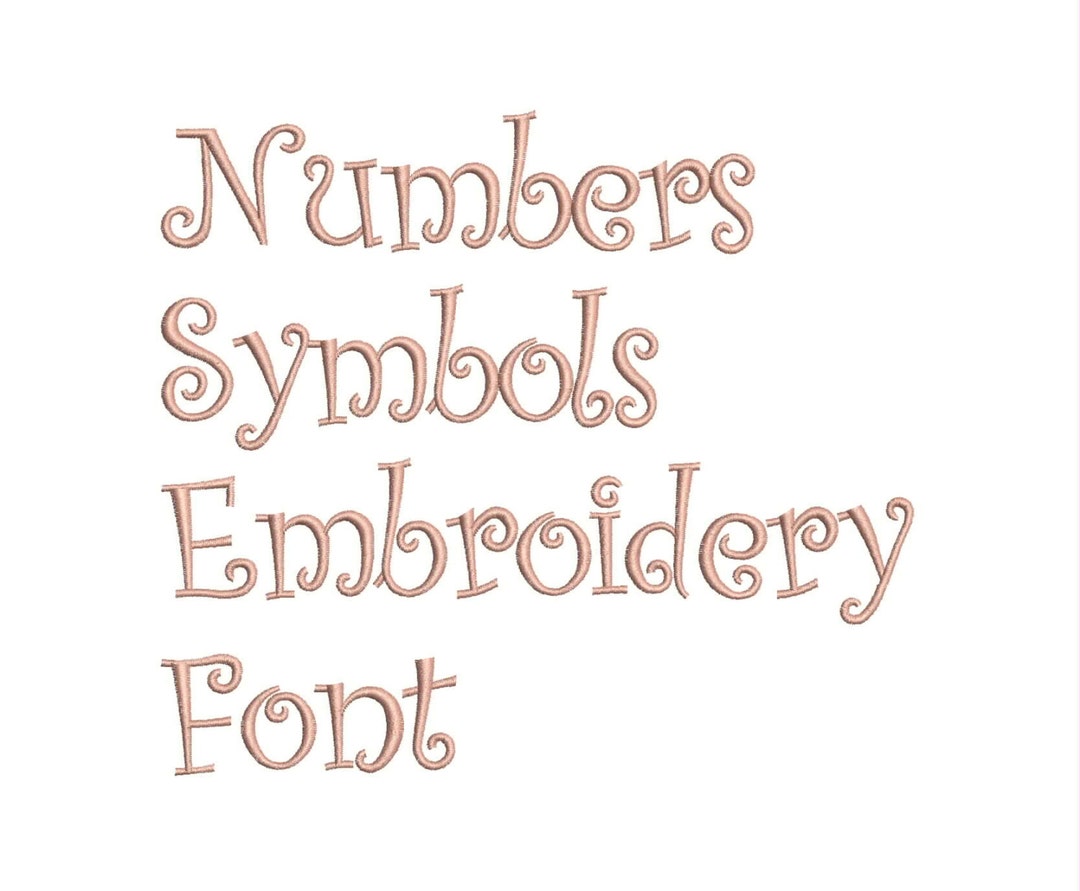 Machine Embroidery Font Designs - Font Letters, Numbers, Symbols Font ...