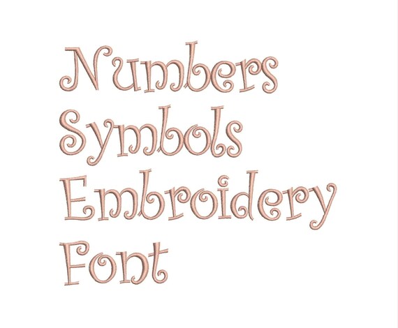 Machine Embroidery Font Designs Font Letters Numbers | Etsy