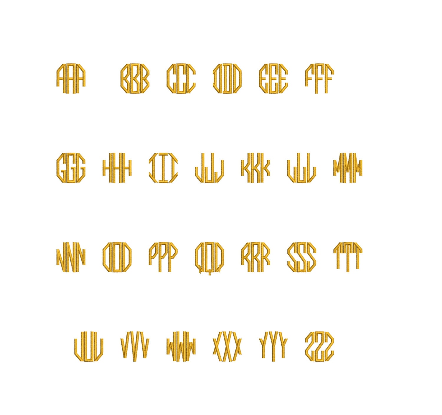 Machine Embroidery Font Designs Font Letters Numbers | Etsy