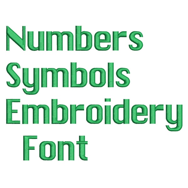 Half Inch Embroidery Font - Etsy