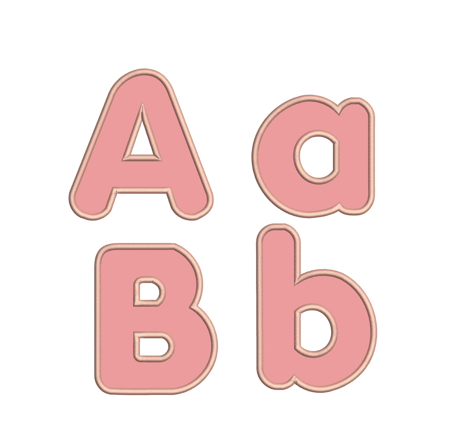 Applique Font Machine Embroidery Applique Designs Appliqué - Etsy