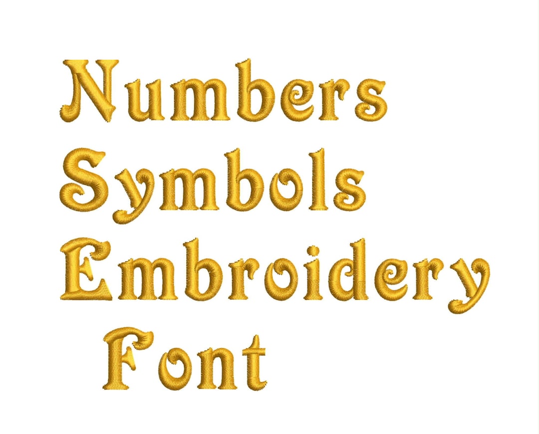 Machine Embroidery Font Designs - Font Letters, Numbers, Symbols Font ...
