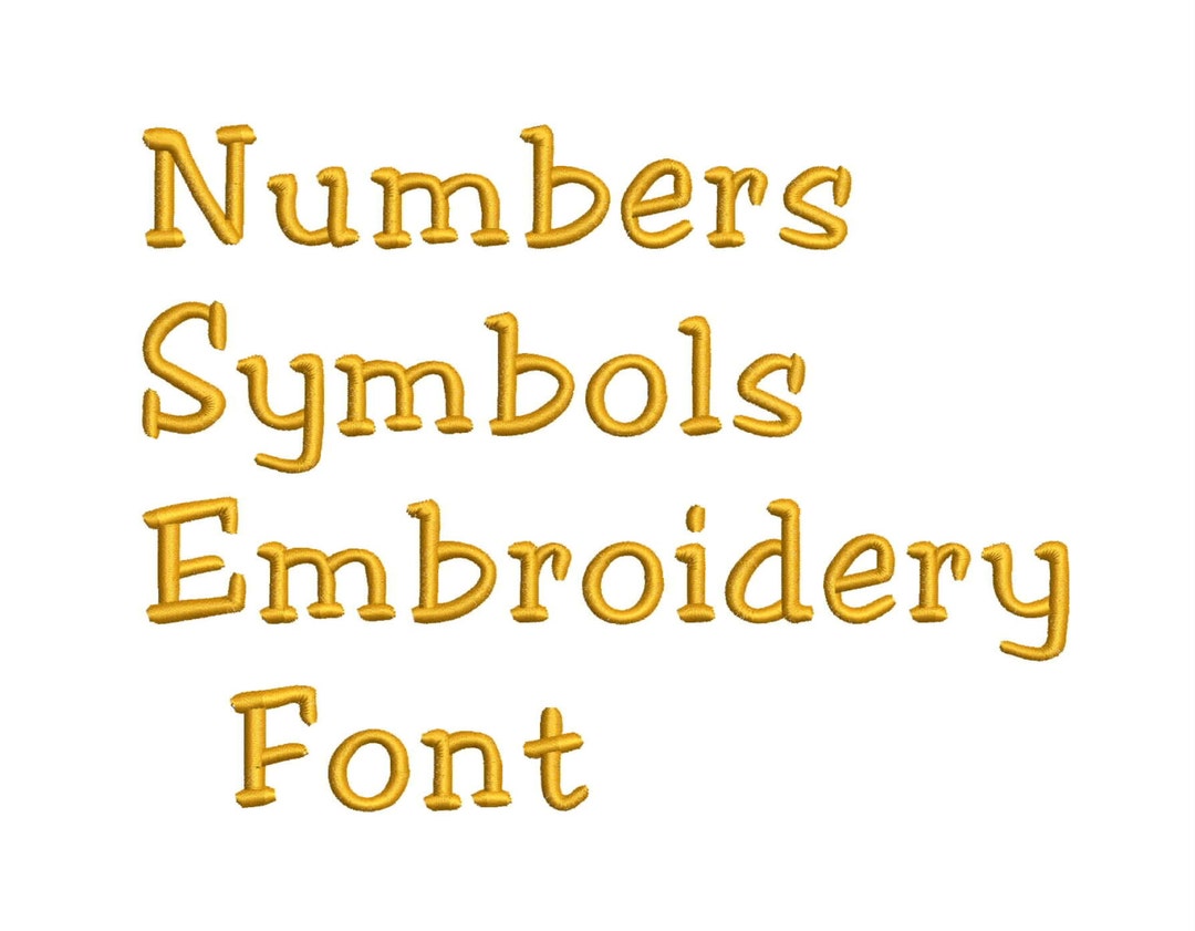 Machine Embroidery Font Designs - Font Letters, Numbers, Symbols Font ...