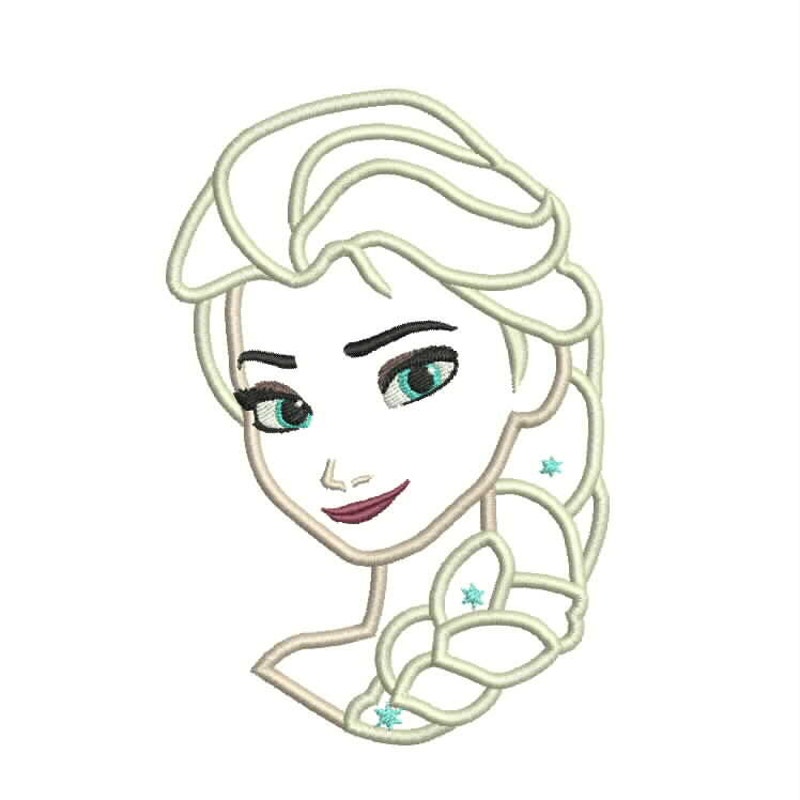 Elsa Applique Design - Etsy