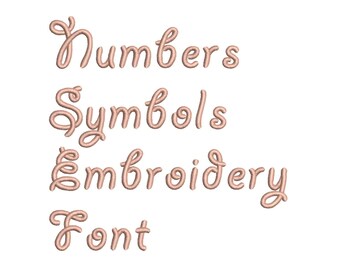 Machine Embroidery Font Designs Font Letters Numbers | Etsy