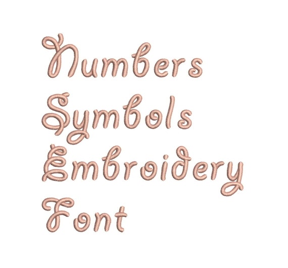 Machine Embroidery Font Designs Font Letters Numbers | Etsy