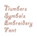 Machine Embroidery Font Designs - Font Letters, Numbers, Symbols Font ...