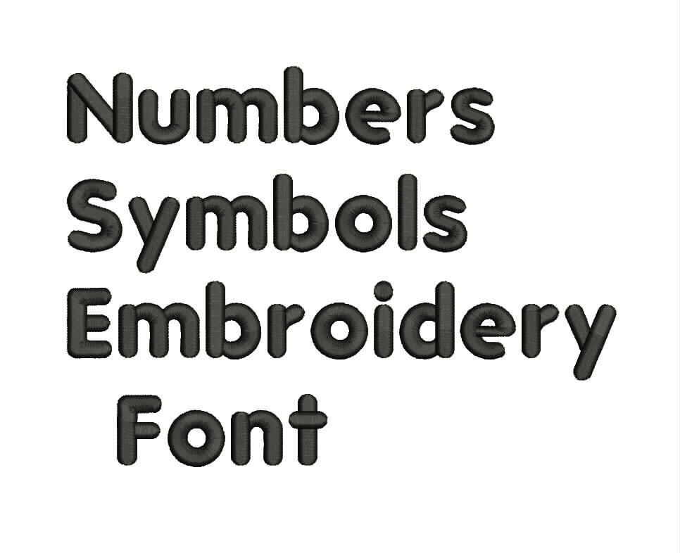 Machine Embroidery Font Designs Letters Numbers Symbols - Etsy