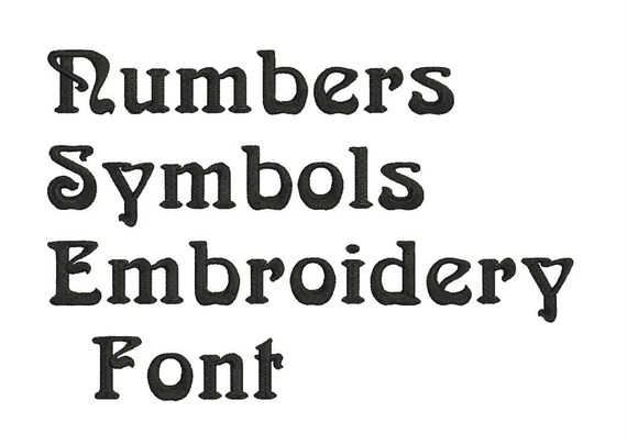 Machine Embroidery Font Designs Font Letters Numbers | Etsy