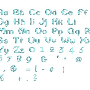 Machine Embroidery Font Designs - Font Letters, Numbers, Symbols Font ...
