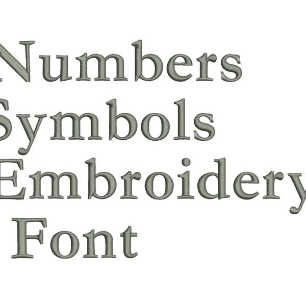 Embroidery Numbers - Etsy