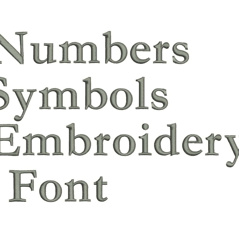 Fonts With Numbers - Etsy