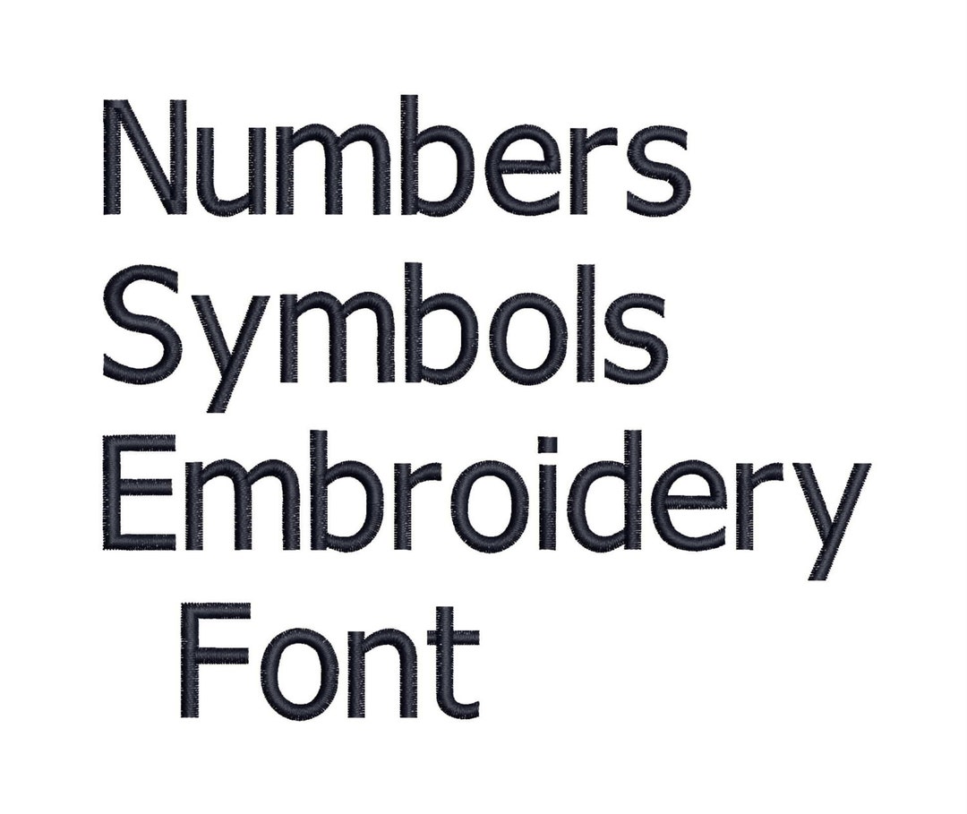 Machine Embroidery Font Designs - Font Letters, Numbers, Symbols Font ...