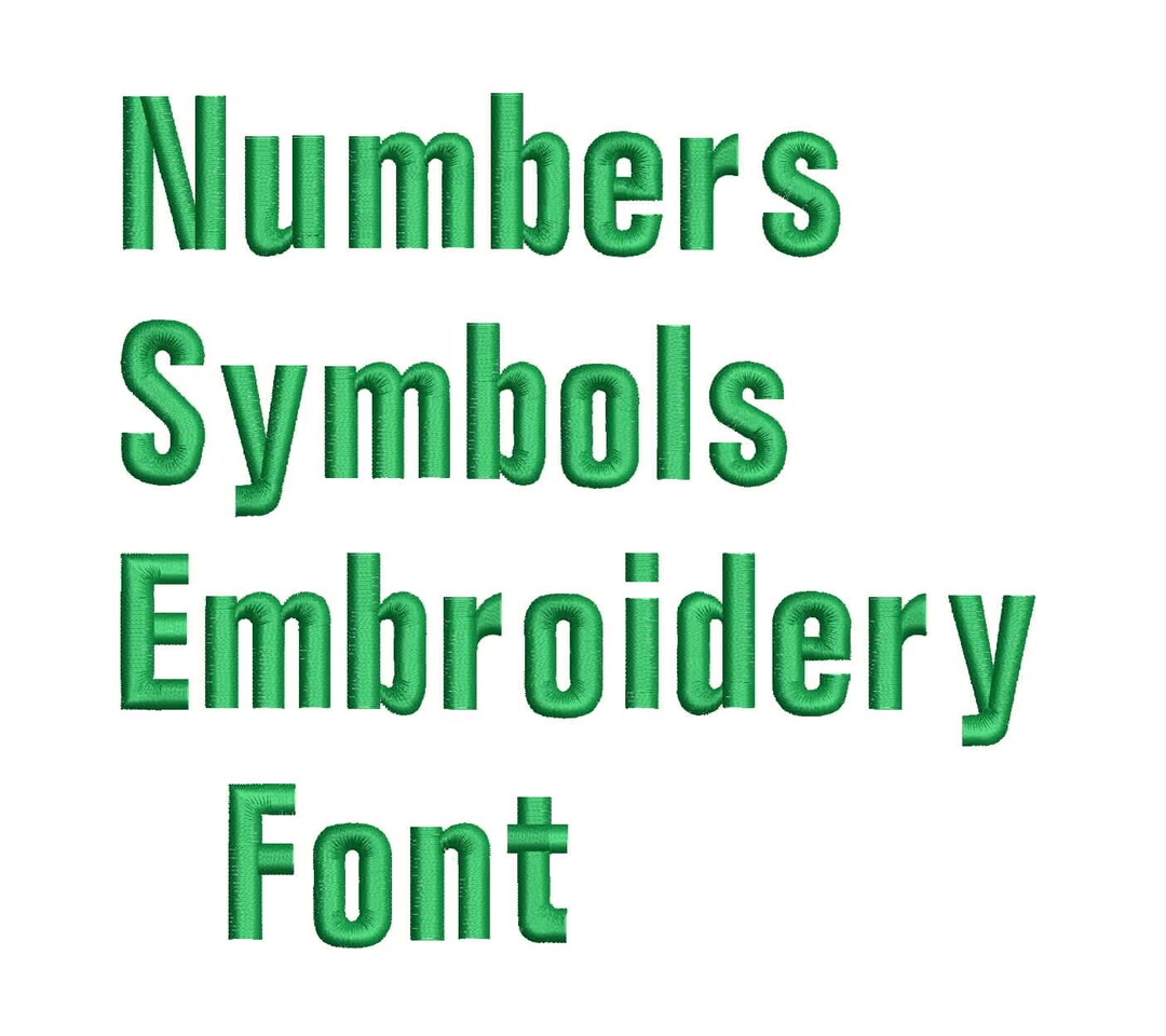 Machine Embroidery Font Designs - Font Letters, Numbers, Symbols Font ...