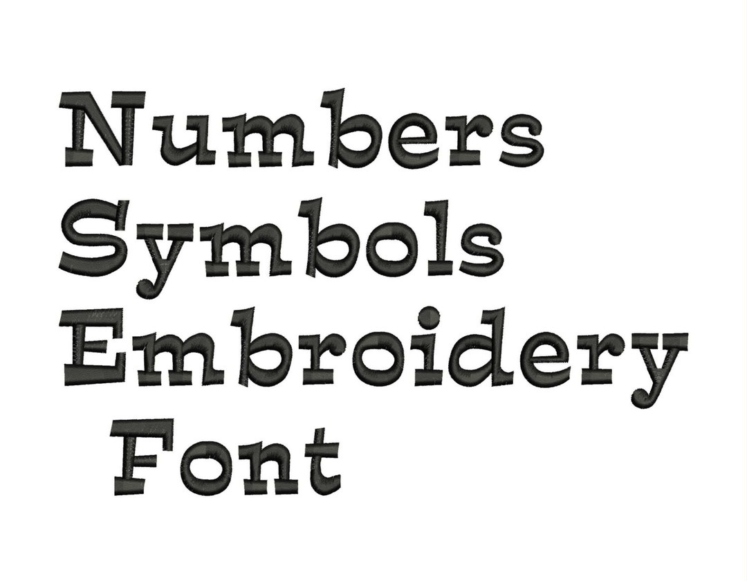 Machine Embroidery Font Designs - Font Letters, Numbers, Symbols Font ...