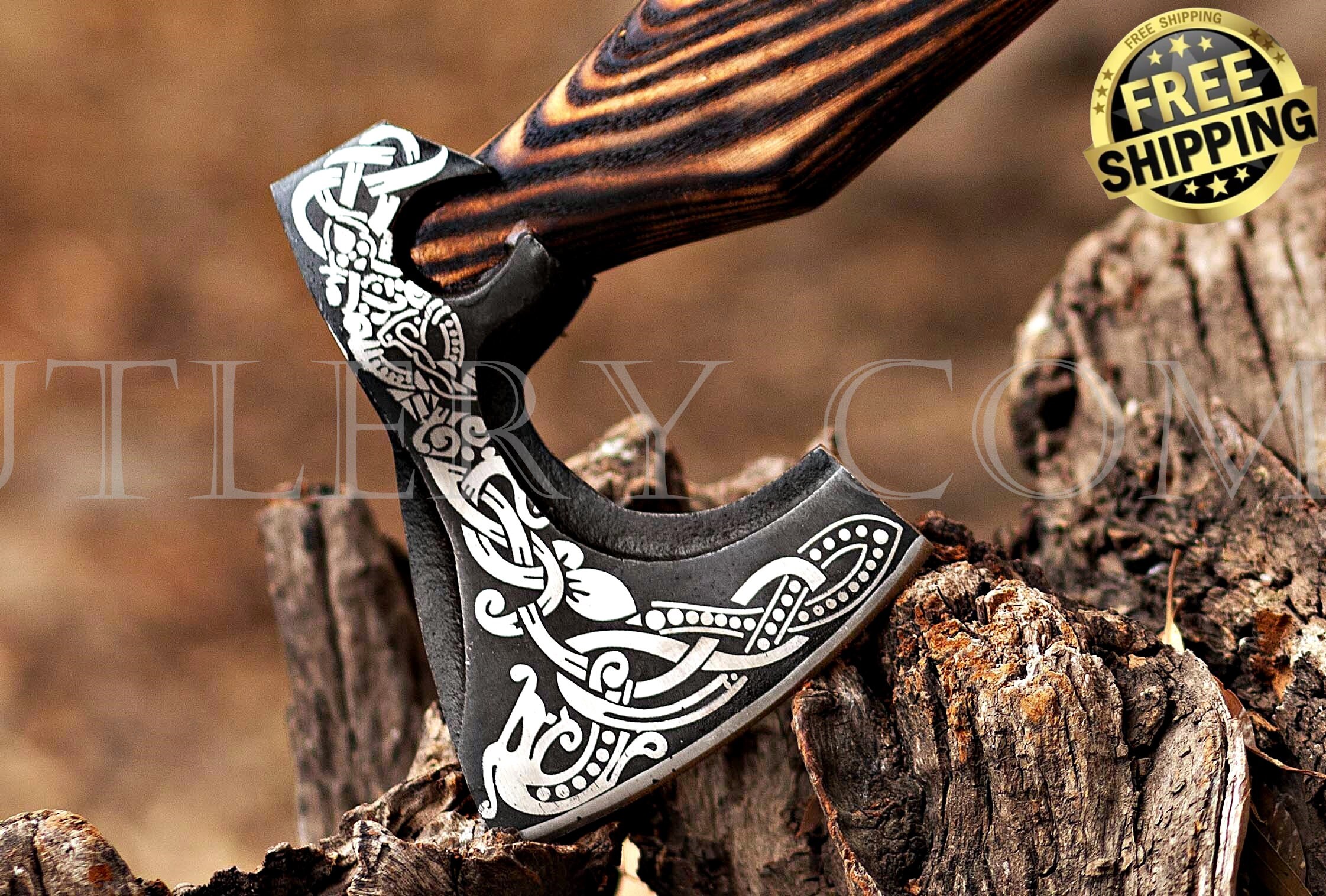 Wood Chopping Axe. Forged Axe. Camping Axe. Bushcraft Axe. Forest Axe ...