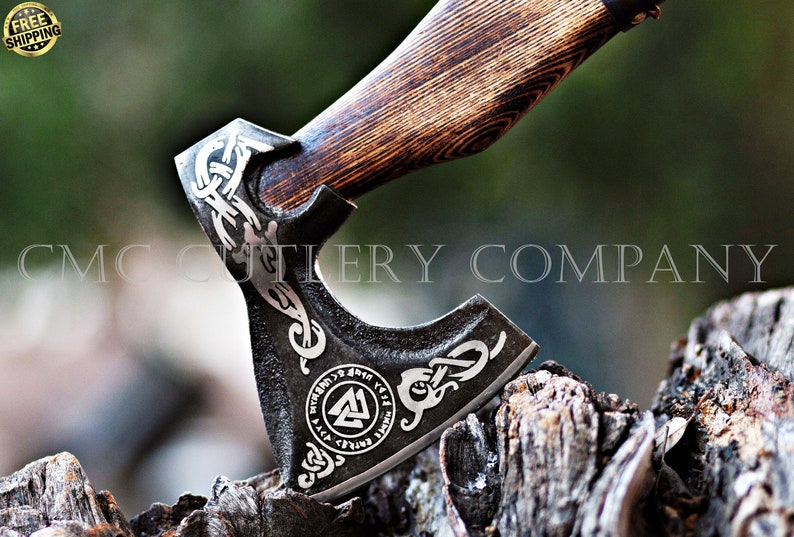 Wood Chopping Axe. Forged Axe. Camping Axe. Bushcraft Axe. Forest Axe ...