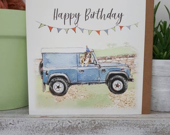 Land Rover Birthday Card - Etsy UK