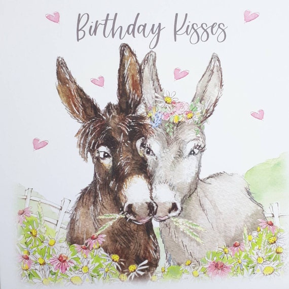 Happy Birthday Donkey Card