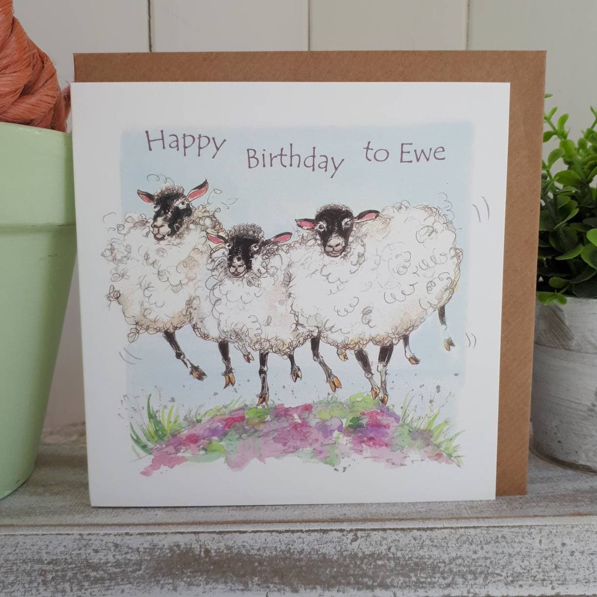 Sheep Birthday Card Happy Birthday to Ewe Birthday Card | Etsy UK